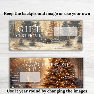 Blank Gift Certificates, Business Gift Certificates, EDITABLE Gift ...