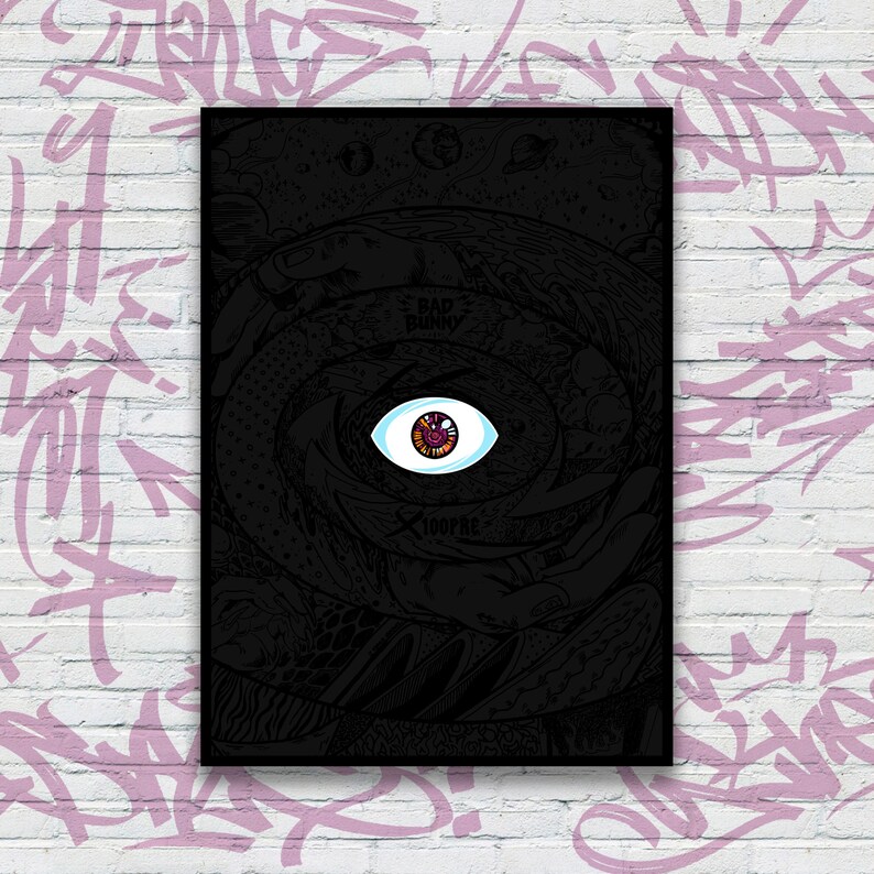 Poster Bad Bunny X100pre/album Bad Bunny/poster X100pre/merchandising ...