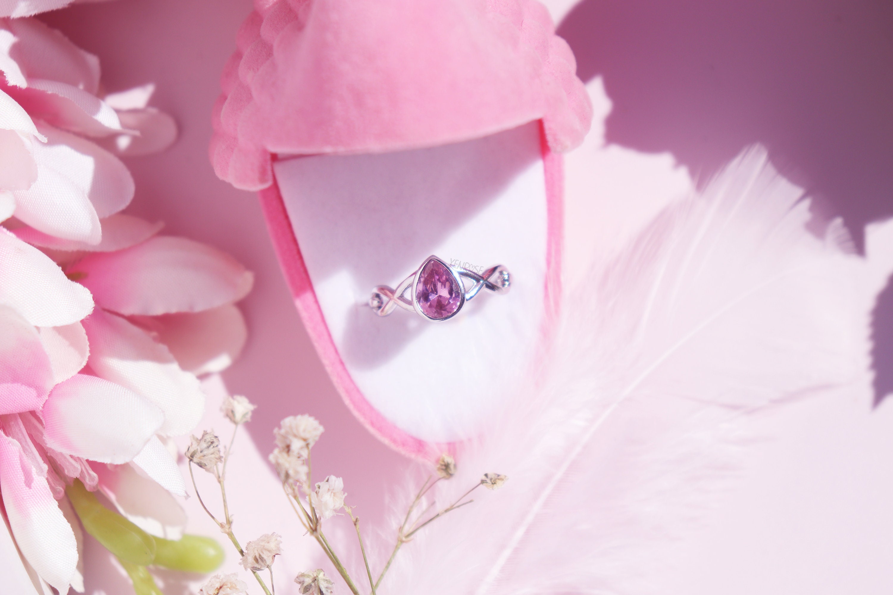 Swan Princess Ring, Odette Tiara Ring, Pink Stone Crown Ring - Etsy