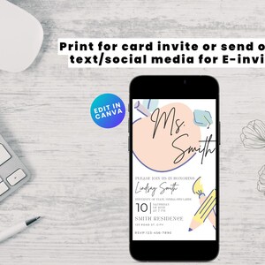 Teacher Graduation Party Invite, Instructor Graduation Party Invite ...