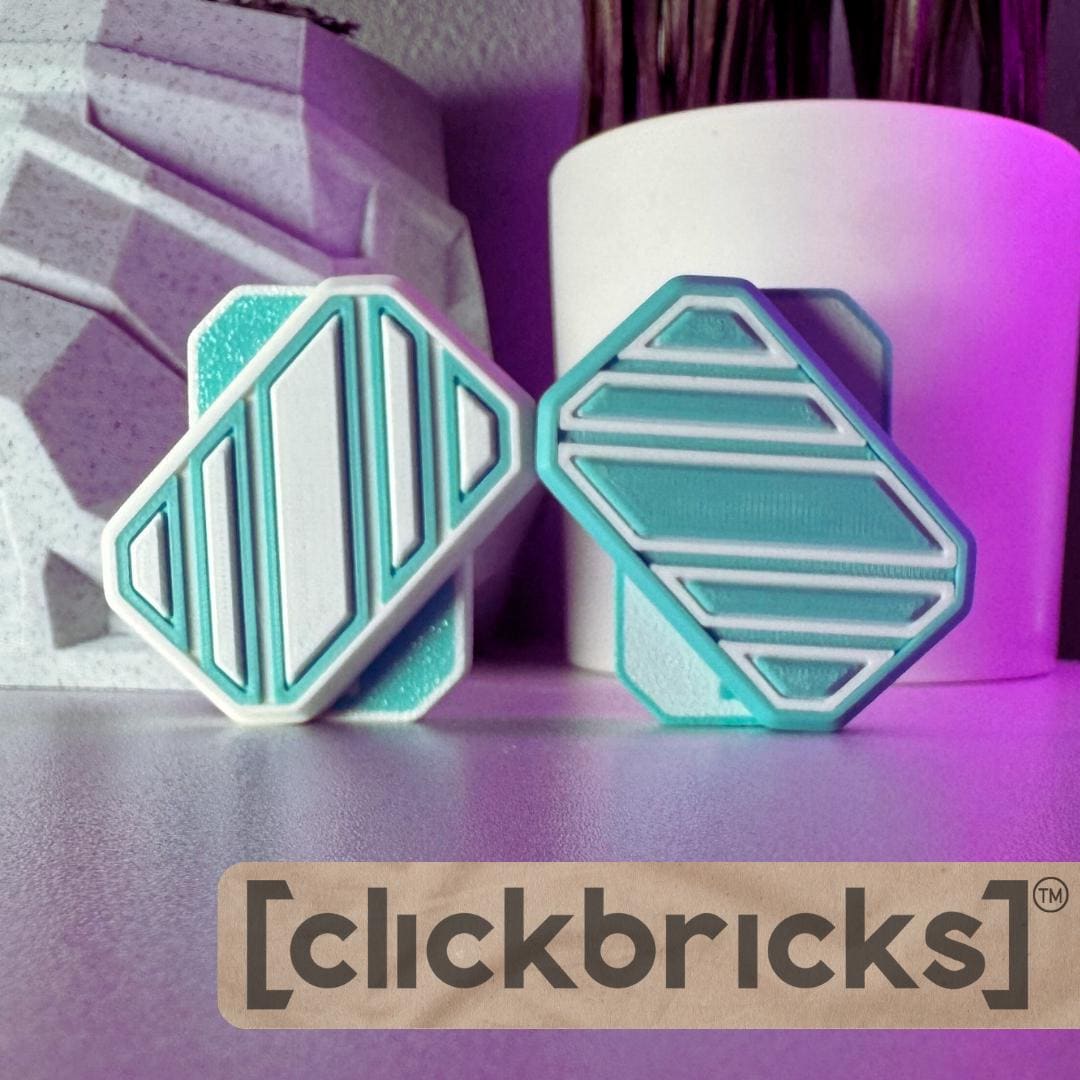 Clickbricks 2-pack 3D Printed Magnetic Fidget Slider Toy - Etsy