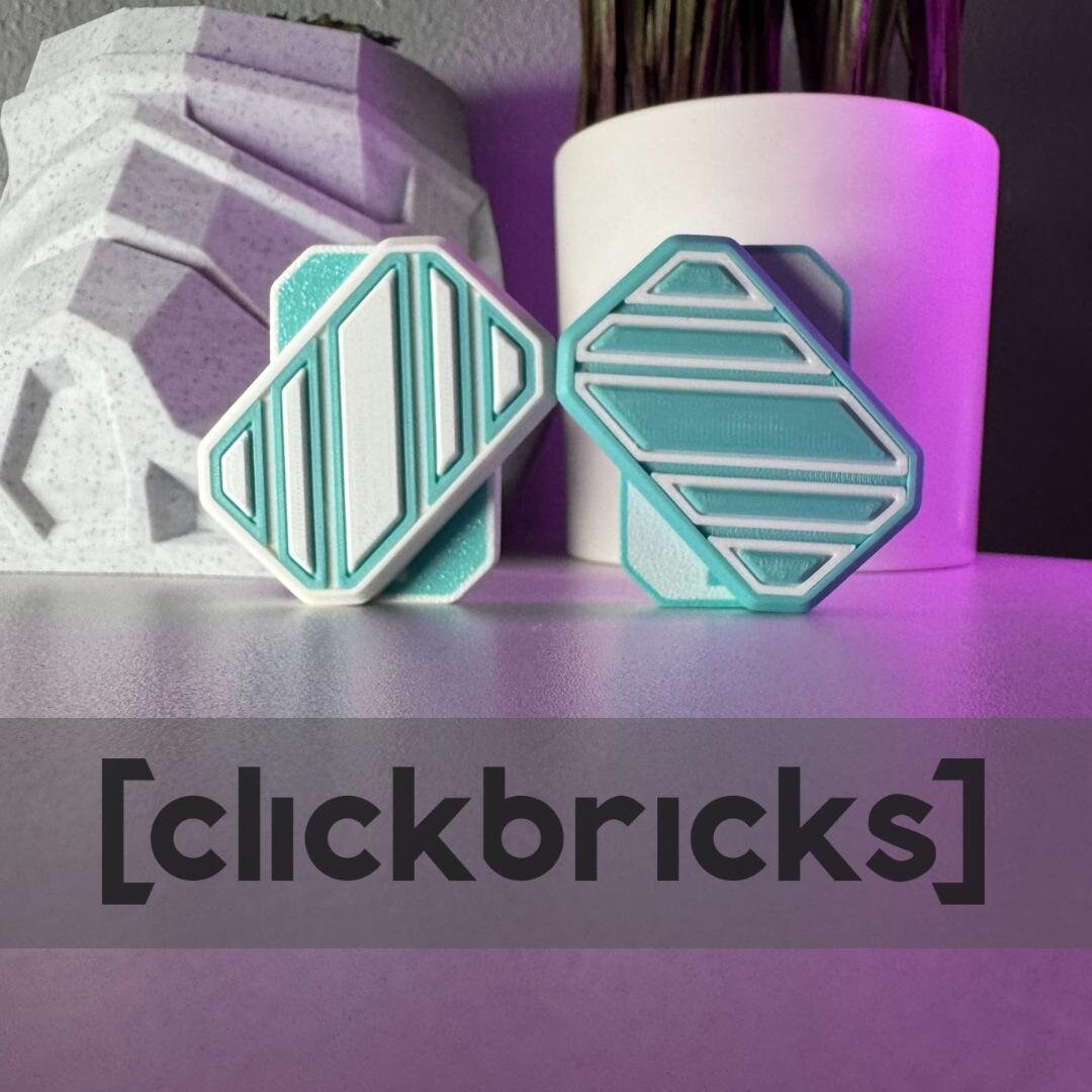 Clickbricks Duo 2-pack 3D Printed Magnetic Fidget Slider Toy - Etsy