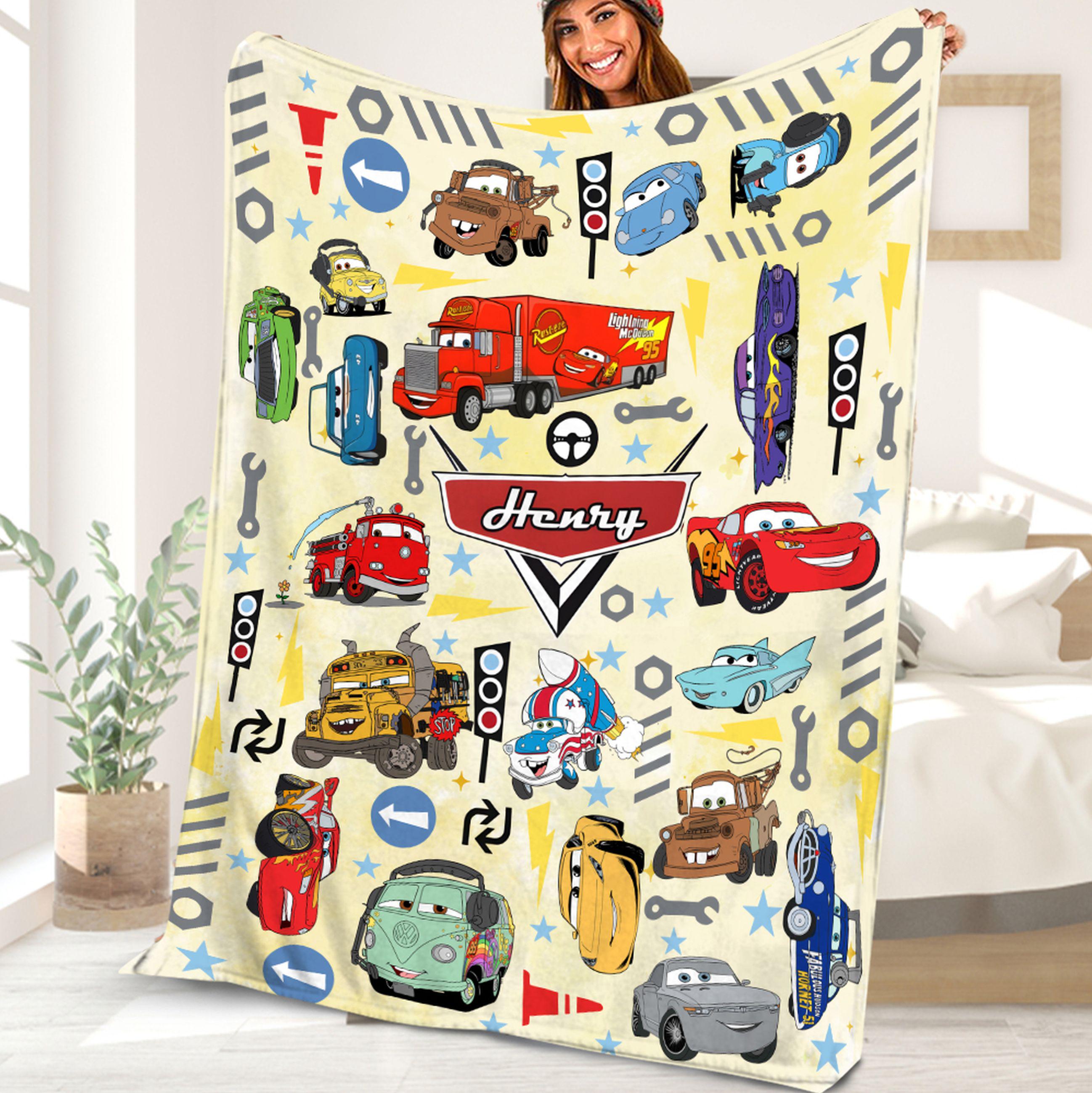Personalized Disney Pixar Cars Blanket, Lightning Mcqueen Sally Tow ...