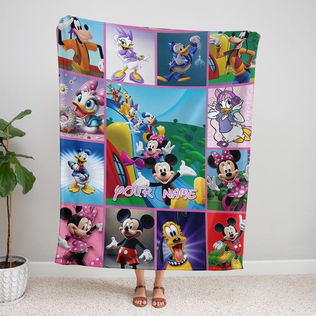 Personalized Mickey Clubhouse Blanket, Disney Baby Mickey and Frends ...