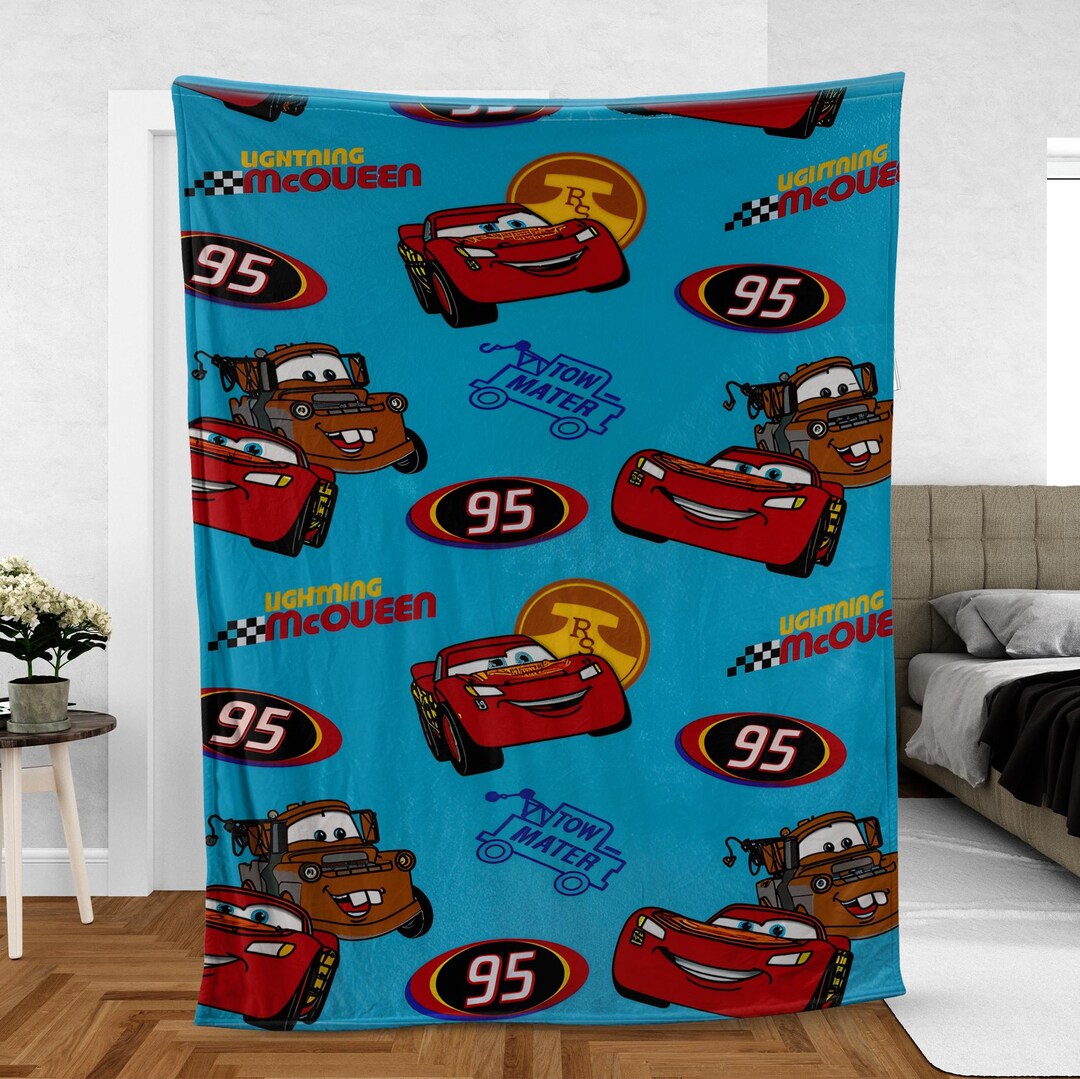 Disney Lightning Mcqueen Blanket, Disney Pixar Car Fleece Blanket ...