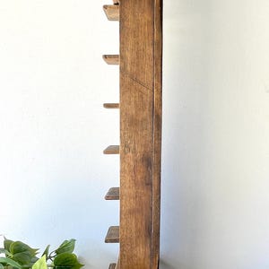 Vintage Wood Shelf Primitive Tall Narrow Tower Knick Knack Display ...