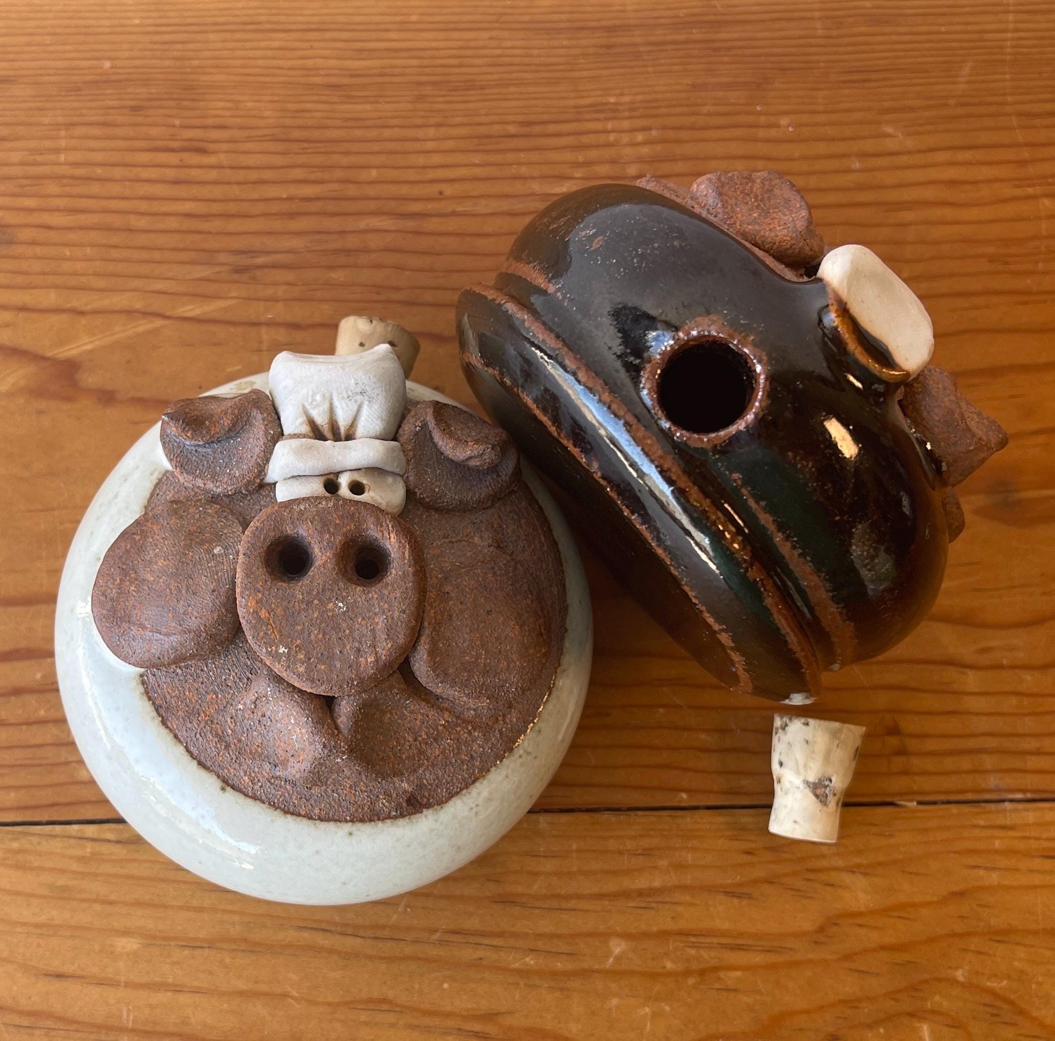 Vintage Salt and Pepper Pigs Clay Pottery S&P Collectible Pigs for the ...
