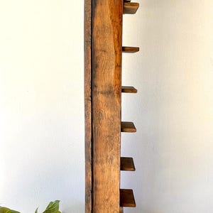 Vintage Wood Shelf Primitive Tall Narrow Tower Knick Knack Display ...