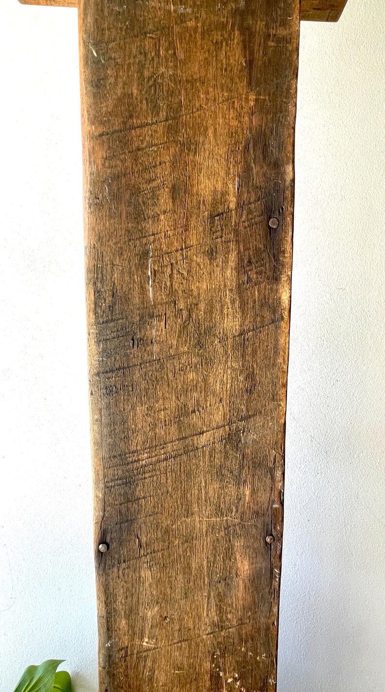 Vintage Wood Shelf Primitive Tall Narrow Tower Knick Knack Display ...