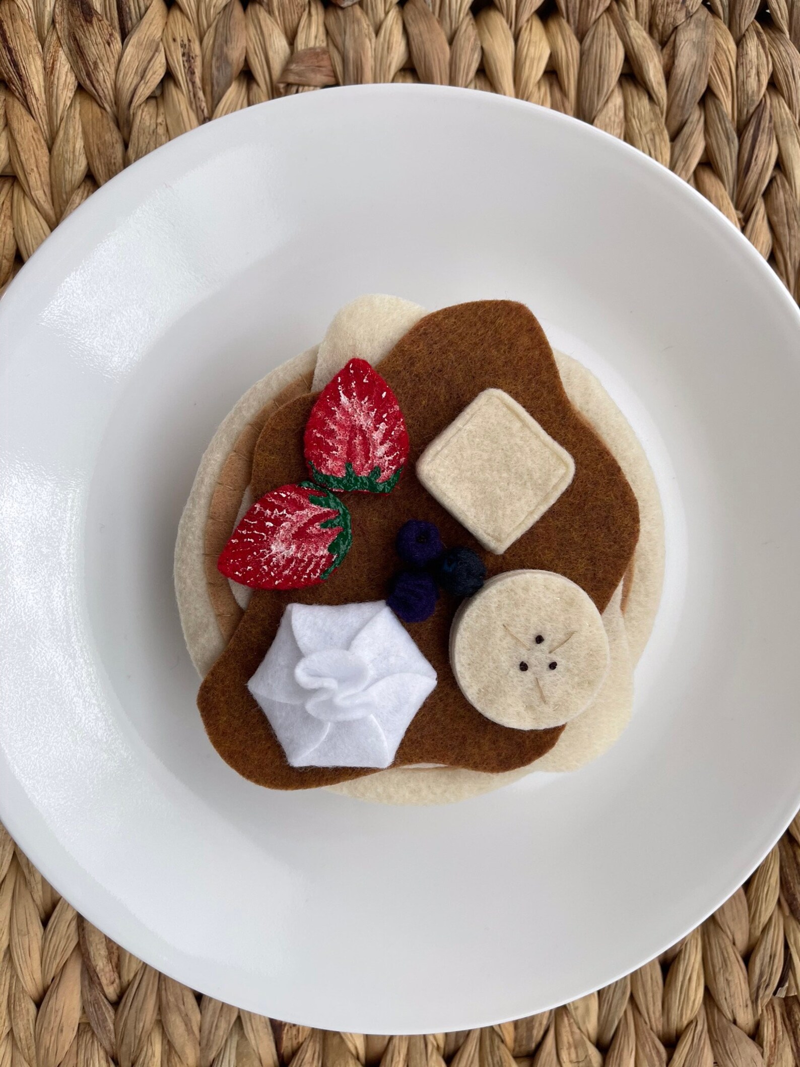 Felt Pancakes Breakfast Hot Cakes Waldorf Tea Time Toy - Etsy