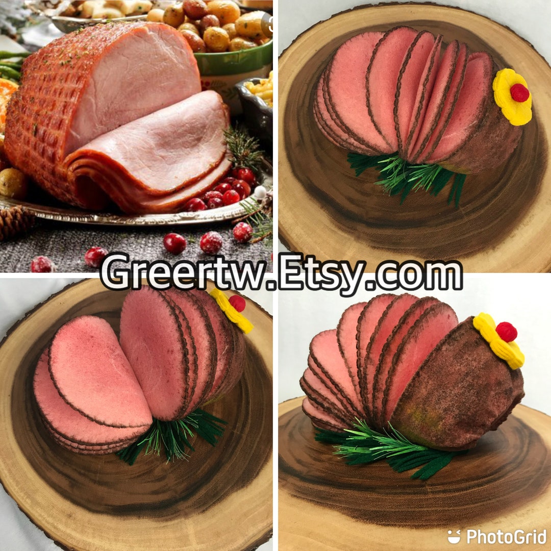 Spiral Ham, Felt Food, Custom Request Gifts, Unique, Childhood Toys ...