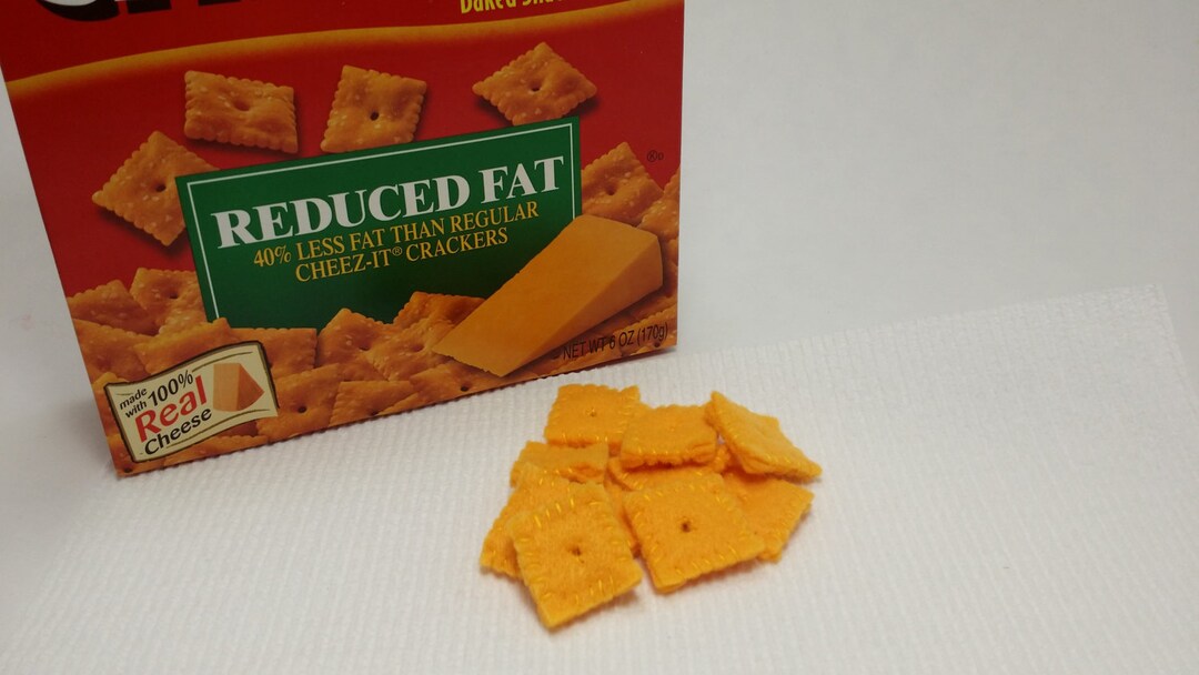 Felt Cheese Crackers, Inspire Cheez It, Yellow Crackers, Play Food ...
