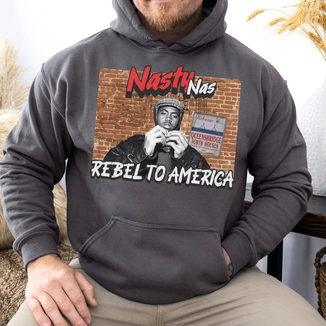 Nas Retro Hoodie: 90s Hip Hop Graphic Sweatshirt - Etsy