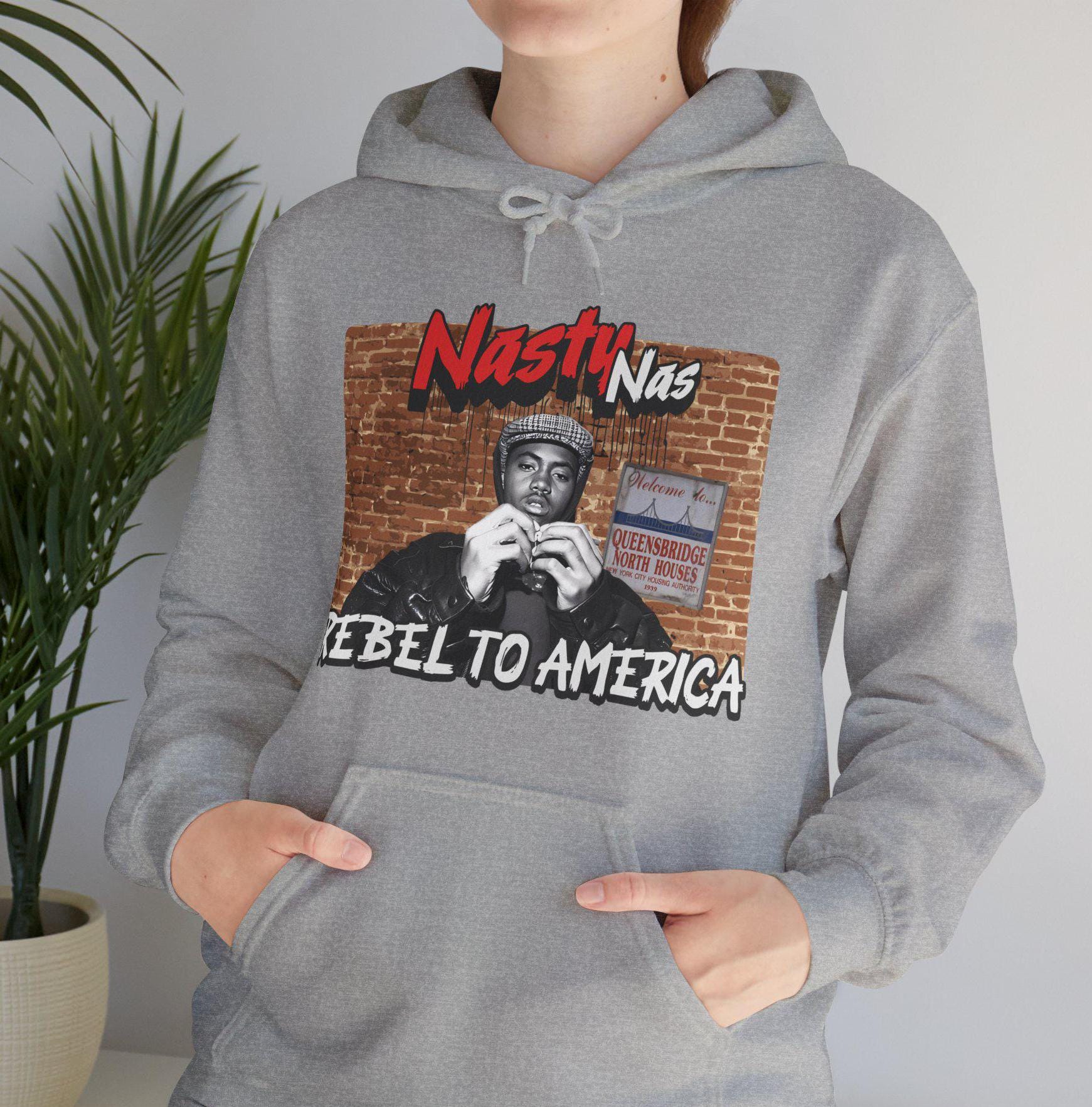 Nas Retro Hoodie: 90s Hip Hop Graphic Sweatshirt - Etsy
