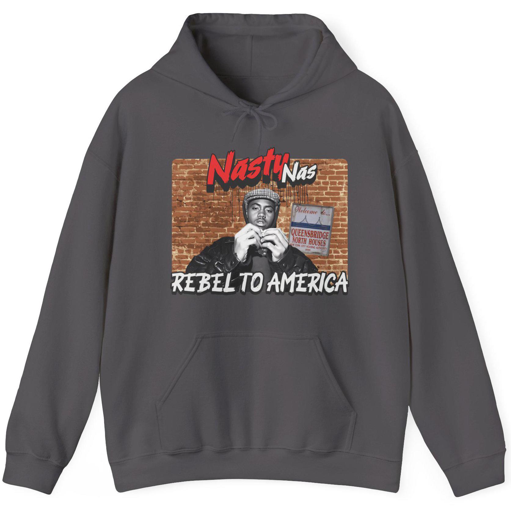 Nas Retro Hoodie: 90s Hip Hop Graphic Sweatshirt - Etsy