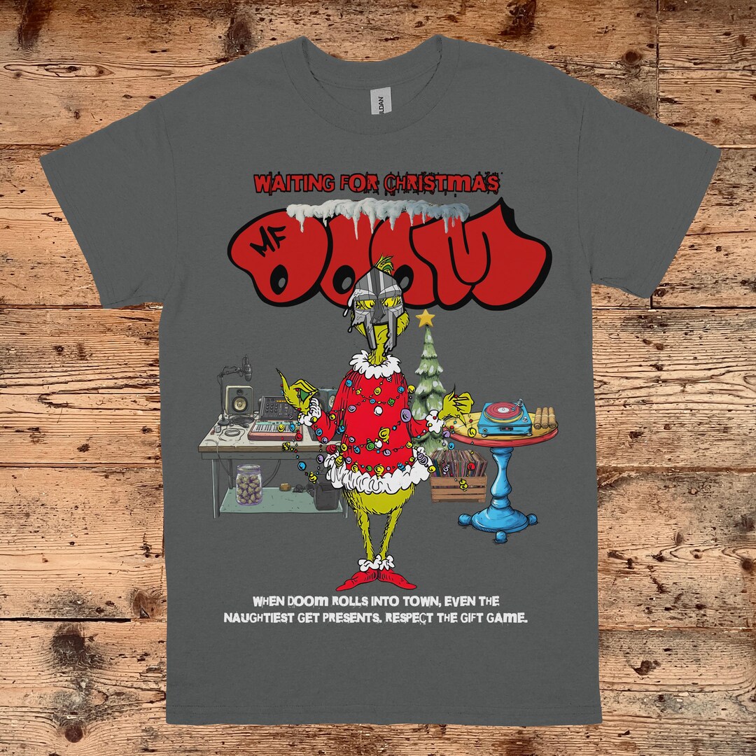 MF DOOM Grinch Christmas T-shirt - Hip Hop Holiday Tee - Etsy