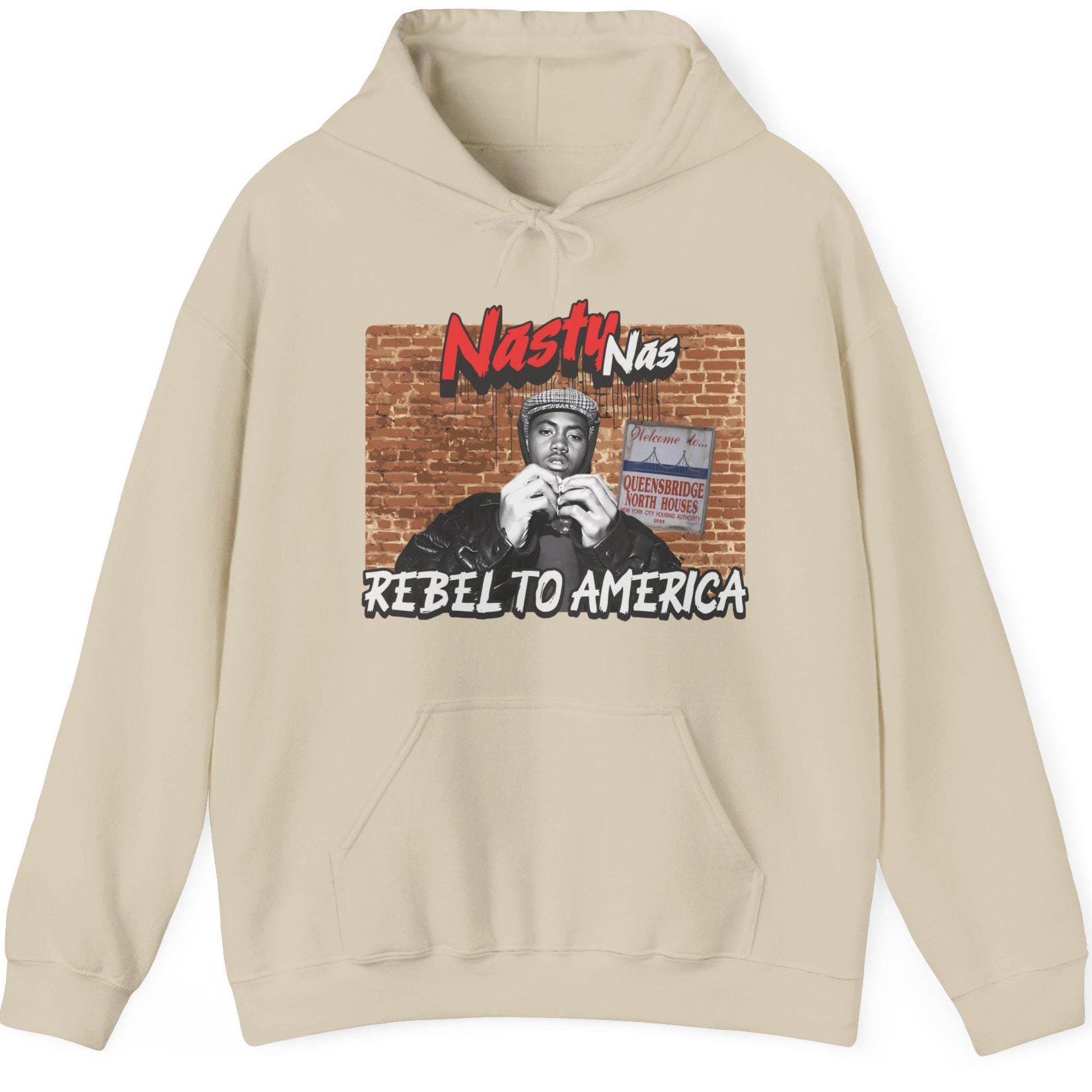 Nas Retro Hoodie: 90s Hip Hop Graphic Sweatshirt - Etsy