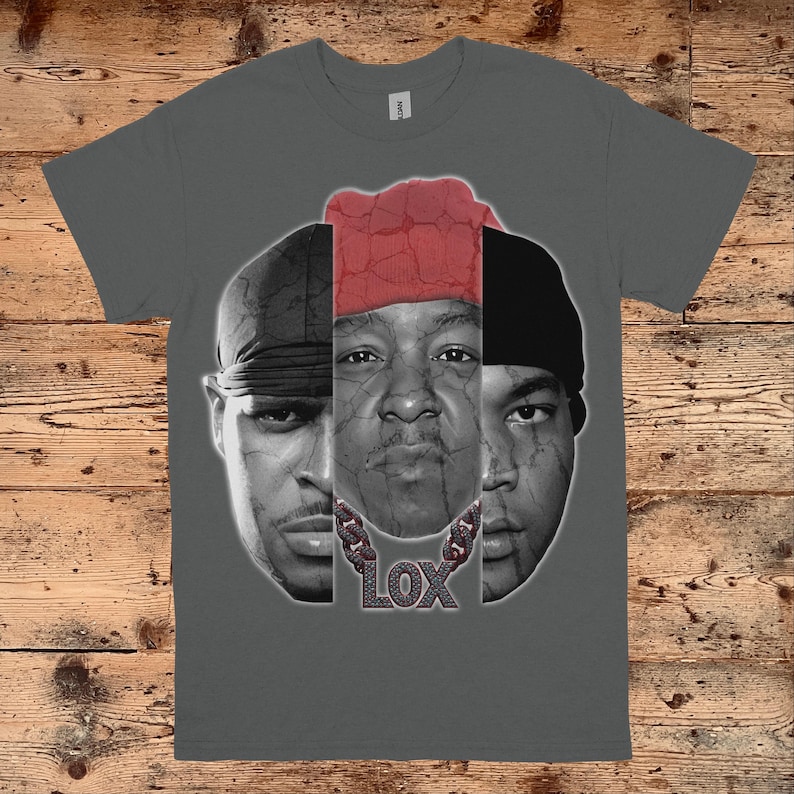 The Lox T-shirt Vintage Hip-hop Graphic Tee Classic 90s Rap Group Style ...