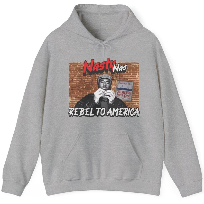 Nas Retro Hoodie: 90s Hip Hop Graphic Sweatshirt - Etsy