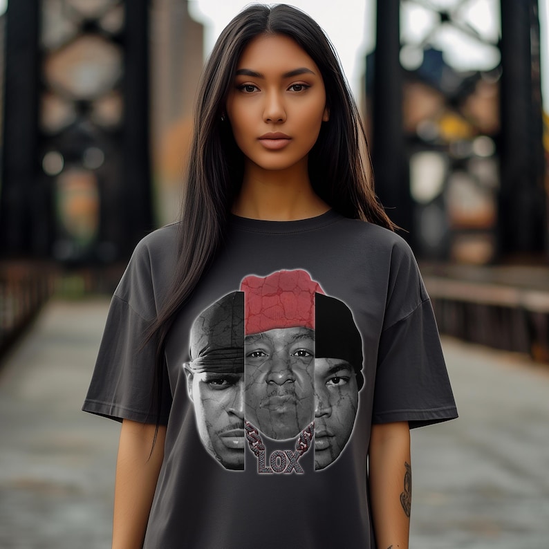 The Lox T-shirt Vintage Hip-hop Graphic Tee Classic 90s Rap Group Style ...