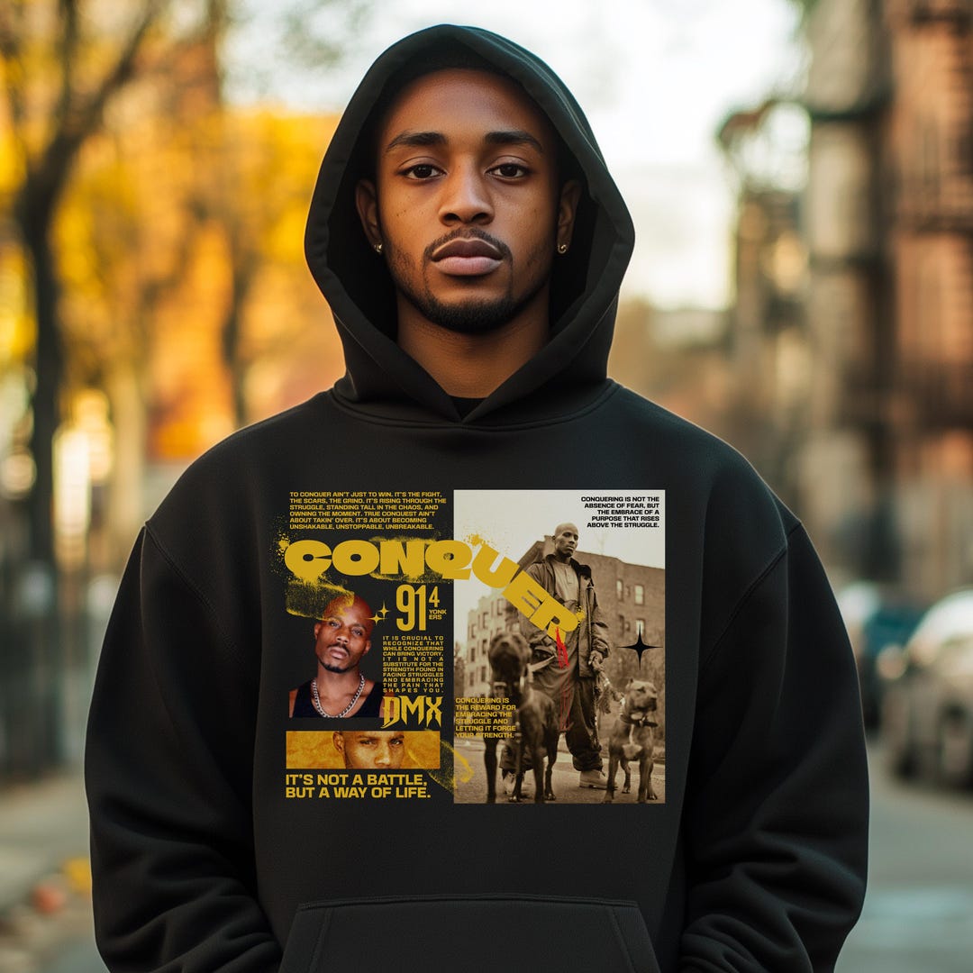 DMX Hoodie - Iconic Rap Legend Sweatshirt, Hip-hop Hoodie for Rap Fan ...