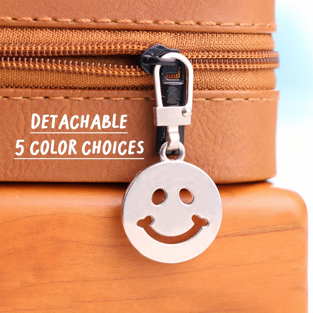 Smiley Face Zipper Pull: Alloy Zipper Repair - Gold, Silver, Black - Etsy