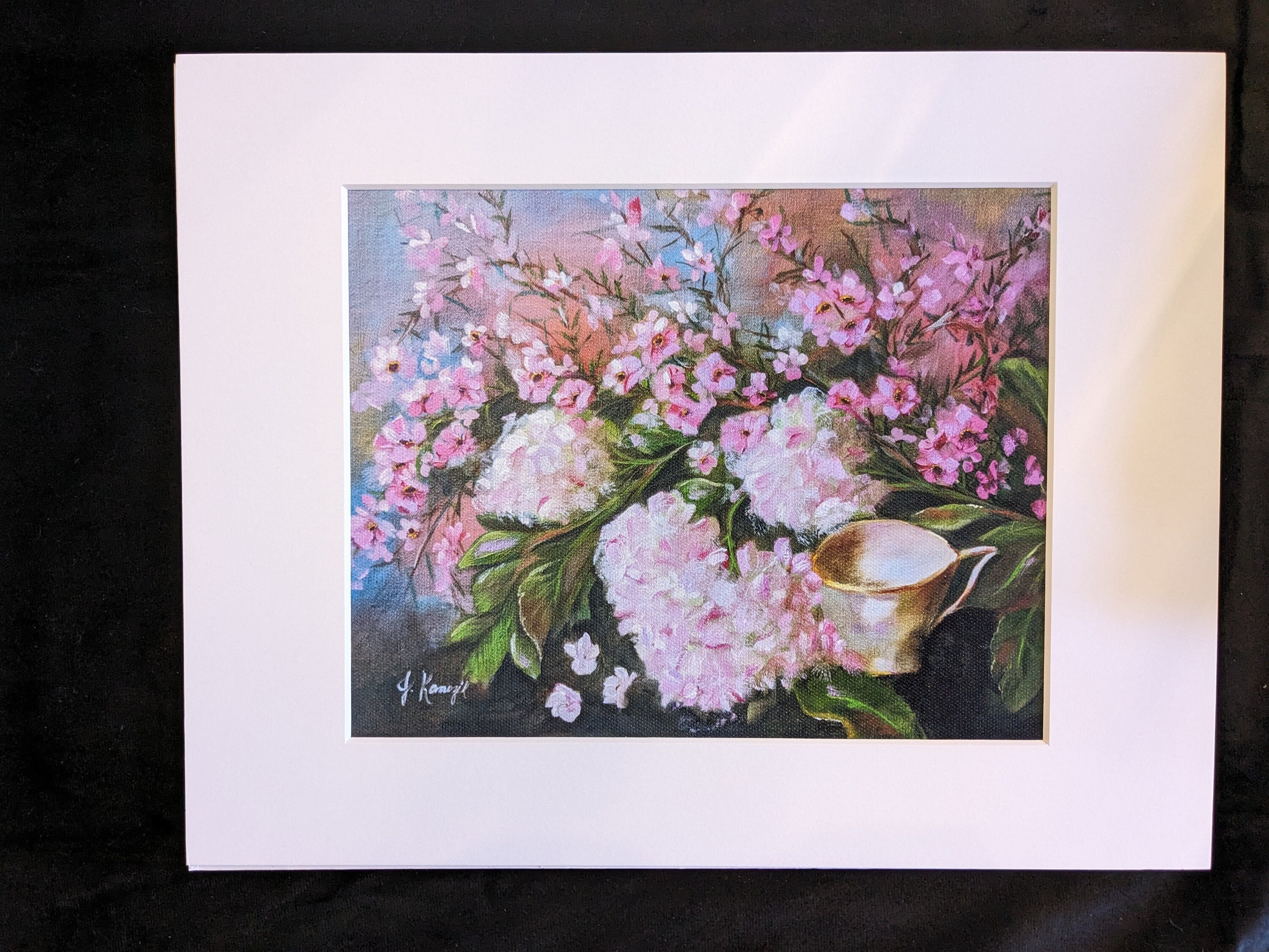 Viburnum Snowballs and Teatree Blooms ~ Fine Art Giclee Print ...