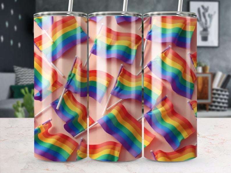 Rainbow Pride Flags Tumbler Wrap, LGBTQIA+ Design (digital Download) - Etsy