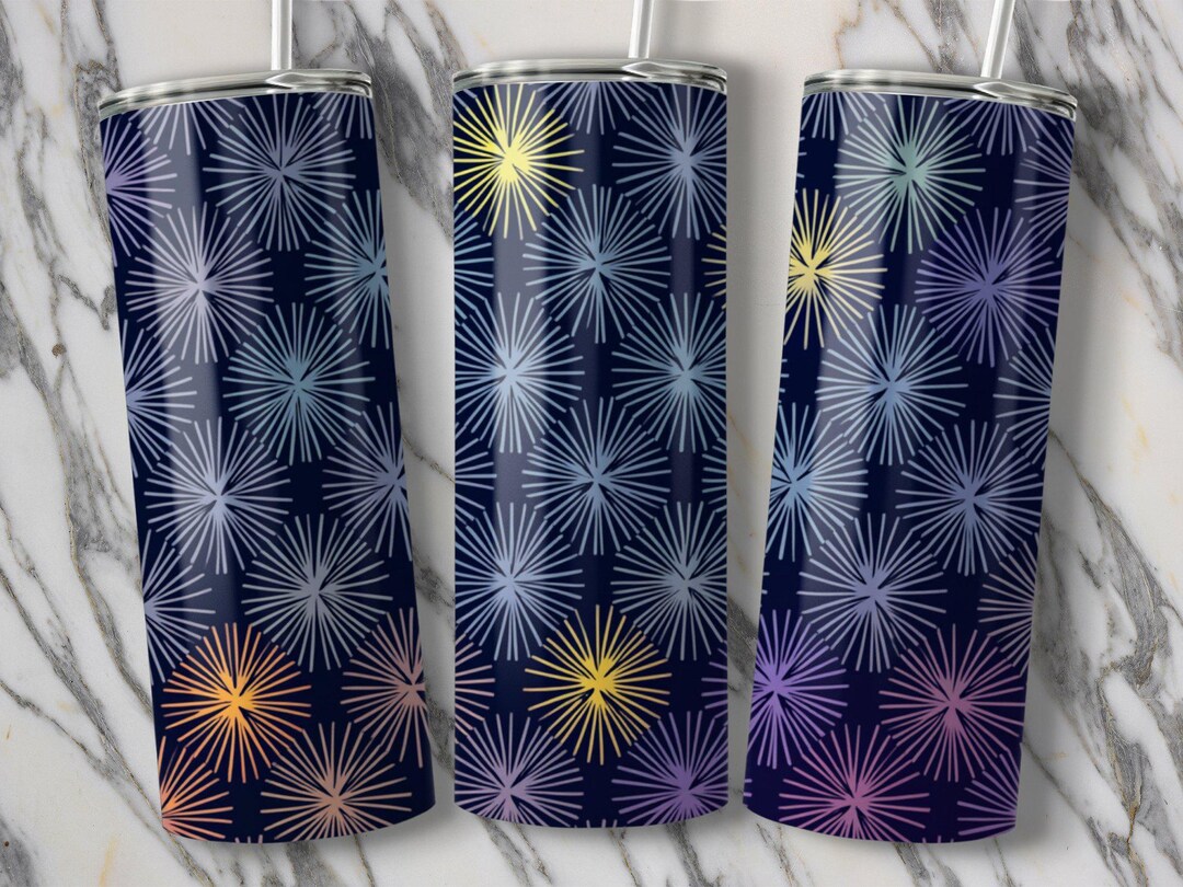 Starburst Tumbler Wrap PNG: Colorful 20oz Design (digital Download) - Etsy