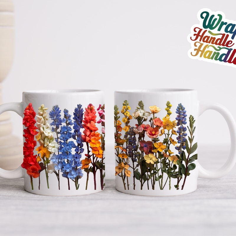 Floral Coffee Mug - Etsy