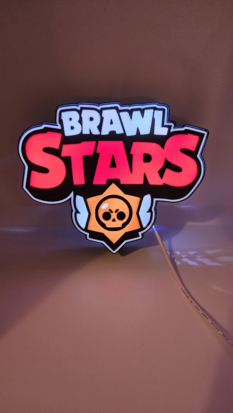 Lampka Led Brawl Stars, USB, Lampka Wisząca, Lightbox - Etsy België
