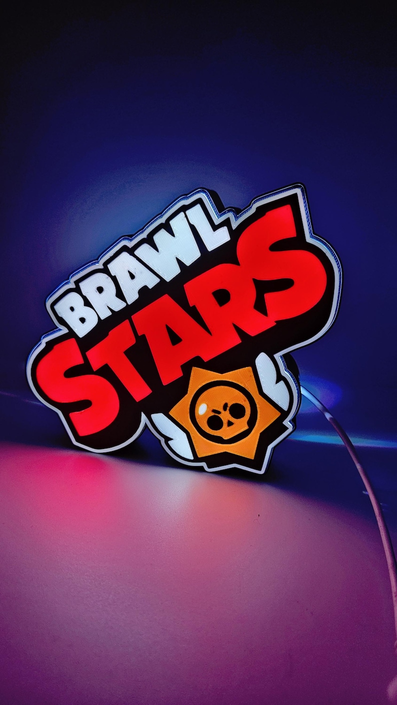 Lampka Led Brawl Stars, USB, Lampka Wisząca, Lightbox - Etsy