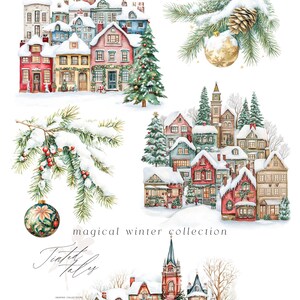 Watercolor Christmas Clipart: Vintage Santa, Snowman, Nutcracker ...