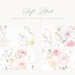 Blush Pink Floral Seamless Patterns: Watercolor Roses (digital Papers ...