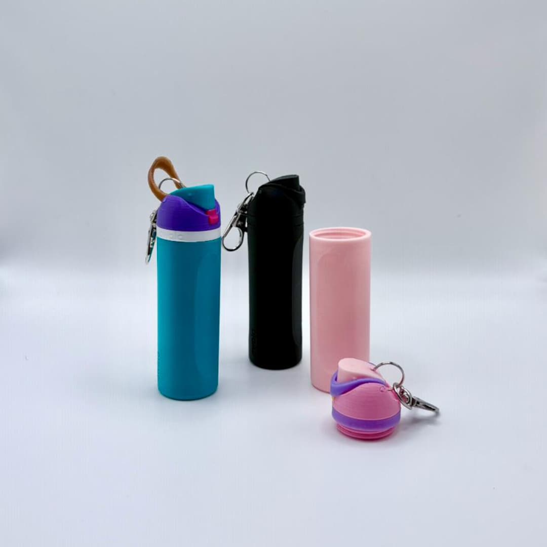 Owala Inspired Lip Balm Holder Keychain 3D Printed Freesip Water Bottle ...