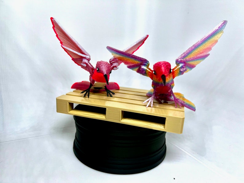 Fluttering 3D Printed Articulating Hummingbird - Etsy