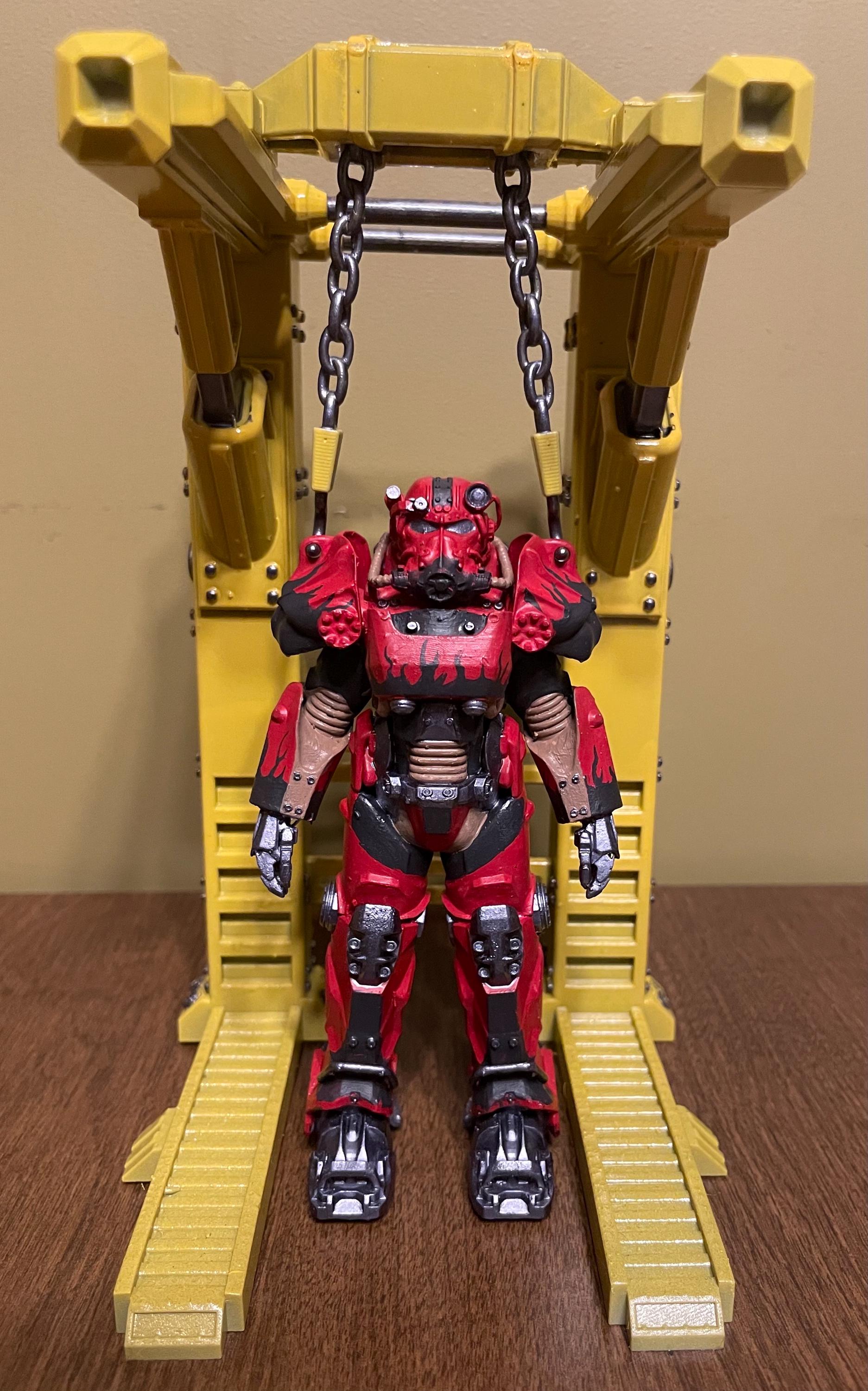 Fallout 4 T-60 Power Armor | Hot Rod Flames Paint Job | Resin Figurine ...