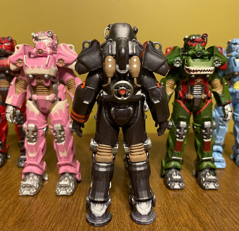 Fallout 4 T-60 Power Armor | Brotherhood of Steel Paladin Paint Job ...