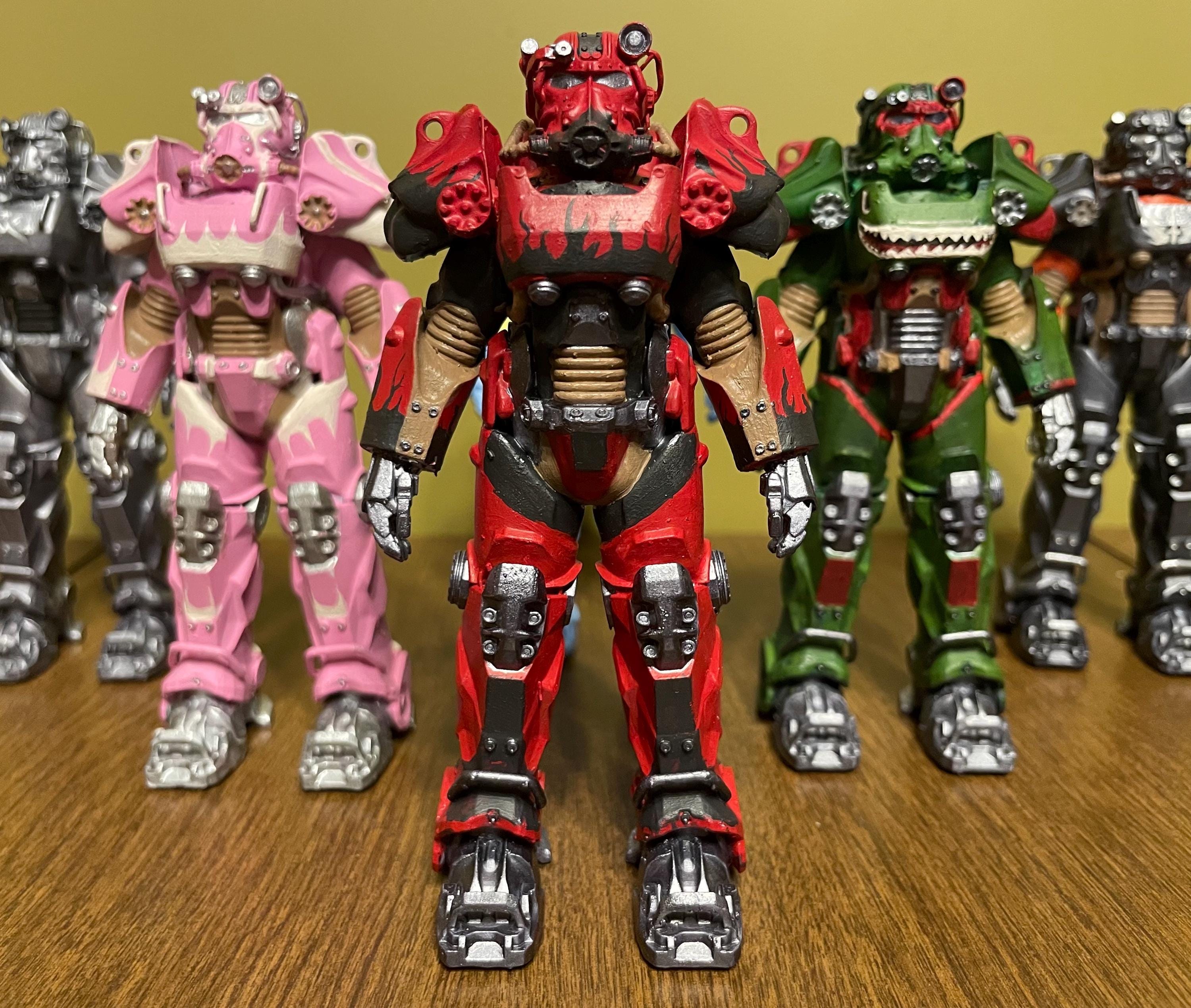 Fallout 4 T-60 Power Armor | Hot Rod Flames Paint Job | Resin Figurine ...