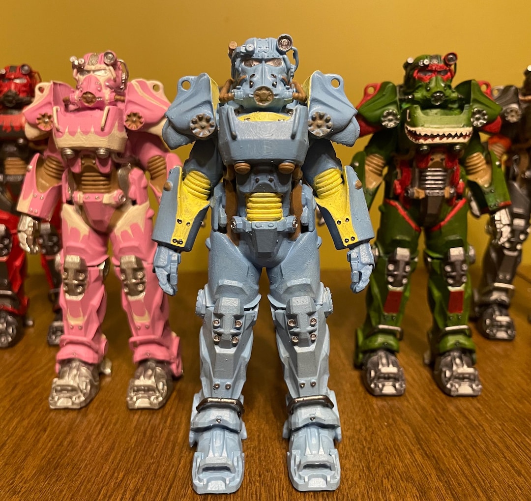 Fallout 4 T-60 Power Armor | Vault Tec Paint Job | Resin Figurine - Etsy