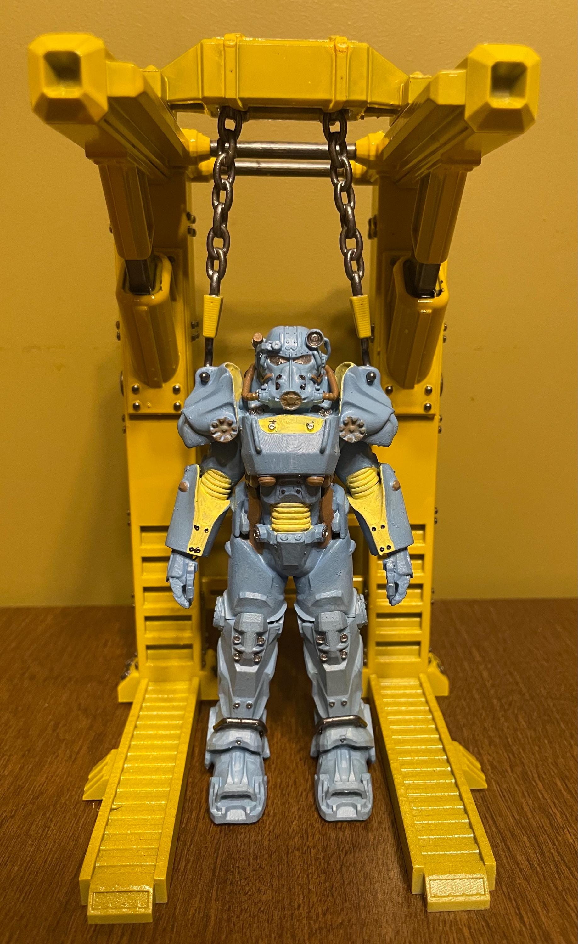 Fallout 4 T 60 Power Armor Vault Tec Paint Job Resin Figurine Etsy