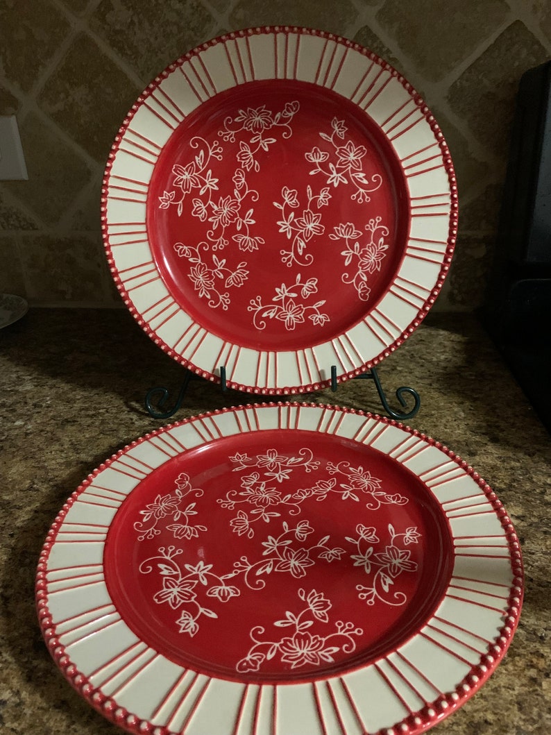 Set of 2 Temptations Dinner Plates - Etsy
