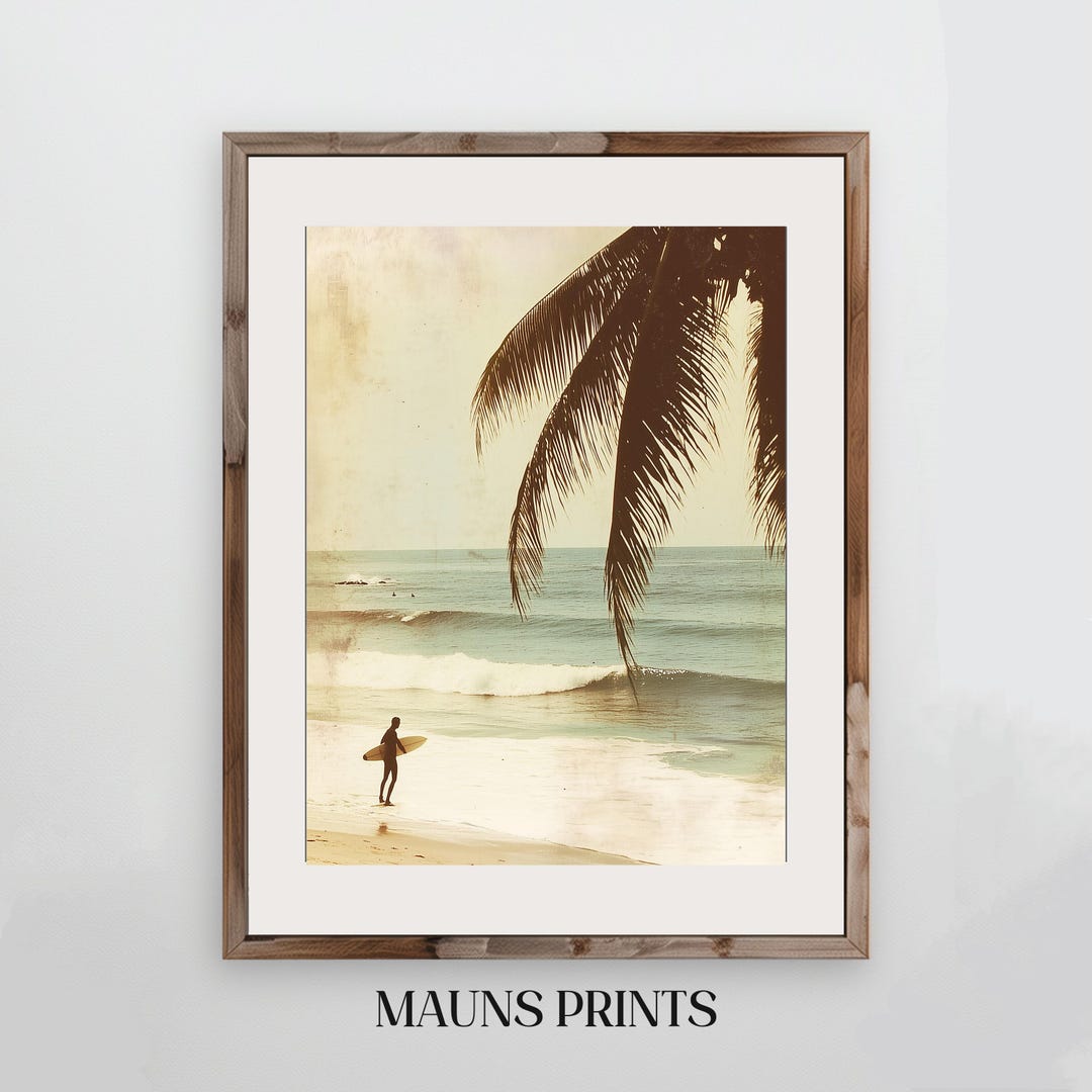 Surfers in the Lineup Print, Surf Print, Surfing Beach Print Aerial ...