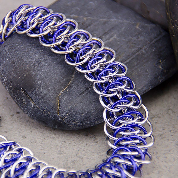 Chainmaille Tutorial - Viperscale Bracelet - Etsy Canada
