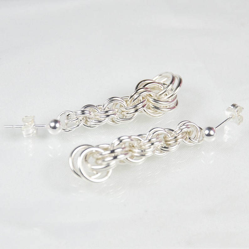 Chainmaille Tutorial Graduating Double Spiral Earrings - Etsy
