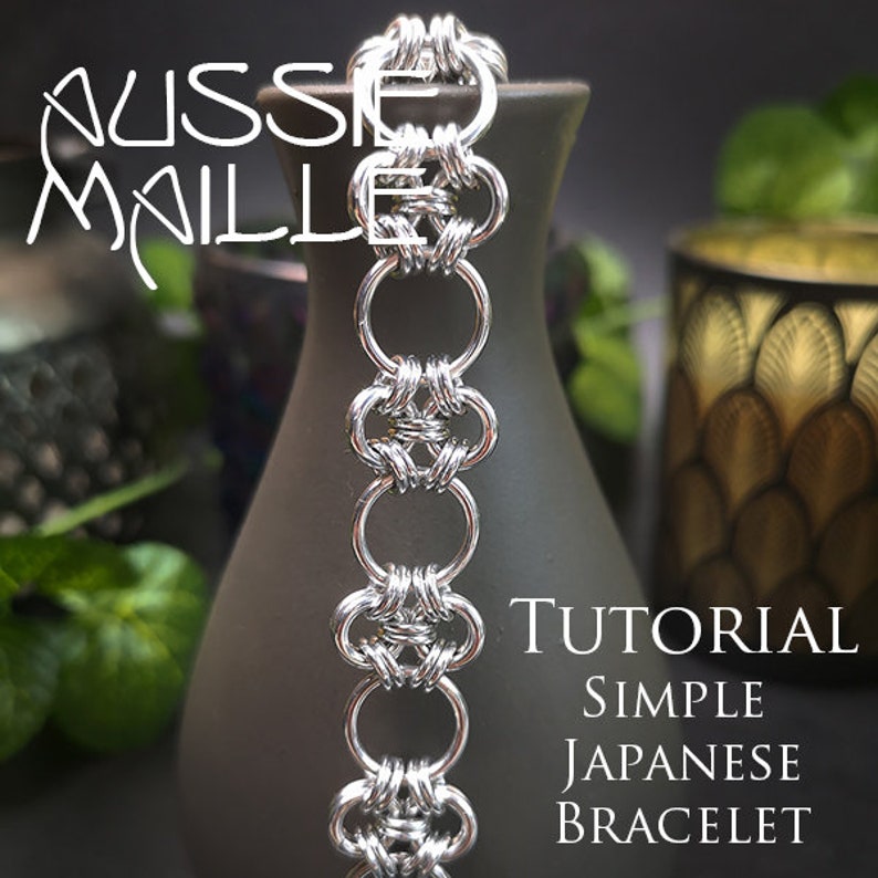 Chainmaille Tutorial Simple Japanese Weave Bracelet - Etsy