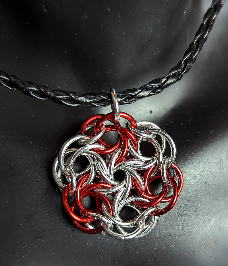 Chainmaille Tutorial Moorish Rose Flower Pendant - Etsy