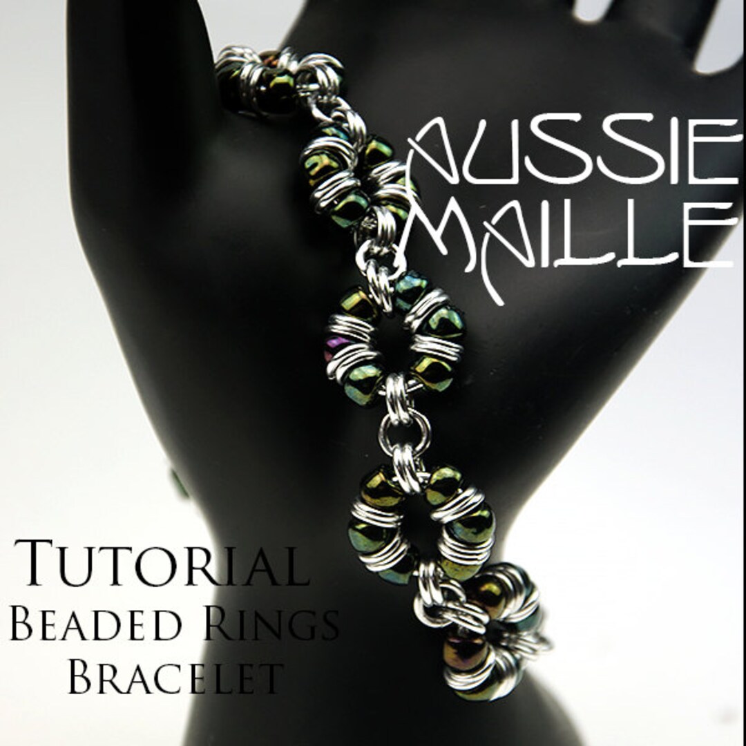 Chain Maille Tutorial - Beaded Ring Bracelet - Etsy