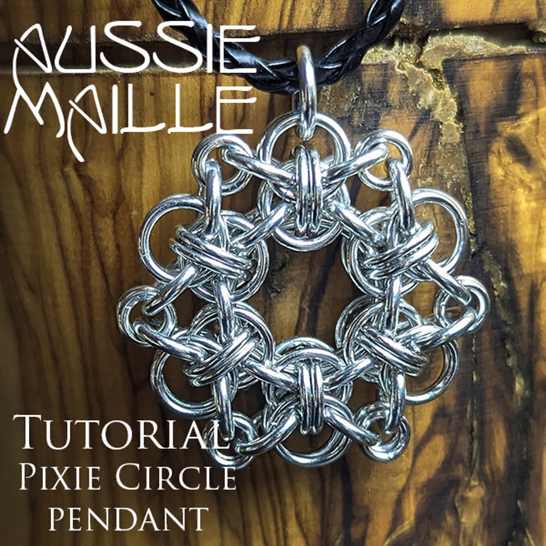 Chain Maille Tutorial - Pixie Circle Pendant - Etsy