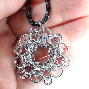 Chain Maille Tutorial Pixie Circle Pendant - Etsy
